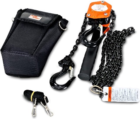 Heavy Duty Steel Hoist, 1/2 Ton Capacity, 5ft Lift Height, ASME ...