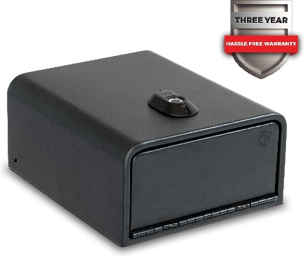 Home Defense 1-Gun Biometric Gun Safe with Interior Lighting