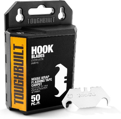 Carbon Steel 3/4-in Hook Utility Razor Blade(50-Pack)