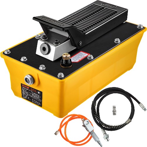 Yellow 0.0023-Ton Aluminum Air/Hydraulic Air Lift