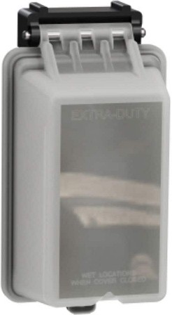 1-Gang Rectangle Plastic Weatherproof Electrical Box Cover