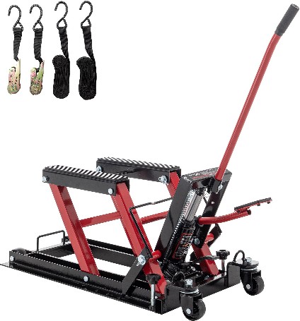 Hydraulic Motorcycle Lift Jack, 1500 Lbs Capacity Foot-operated ...