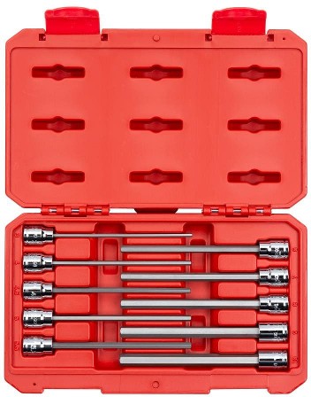 10-Piece 3/8-in Drive Set Hex Bit Driver Socket Set