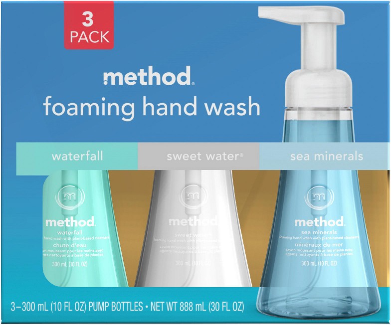 Foaming Hand Soap Variety Pack - Waterfall, Sweet Water, Sea Minerals ...