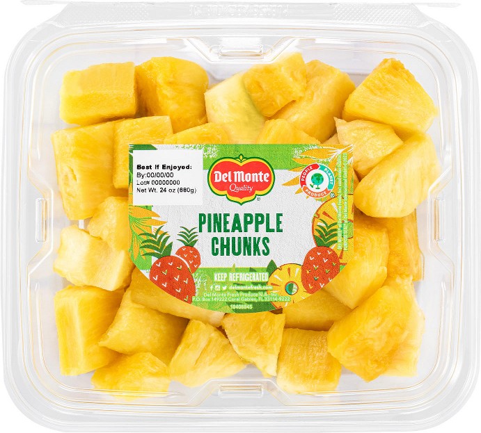 Fresh Cut Pineapple Chunks, 24 oz.