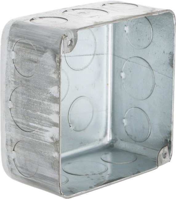 RACO 2-Gang Steel New Work Square Electrical Box