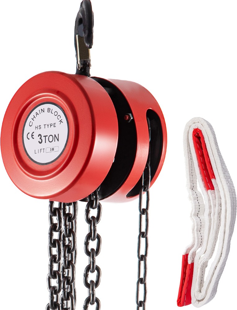 Hand Chain Hoist, 6600 Lbs /3 Ton Capacity Chain Block, 10ft/3m Lift ...